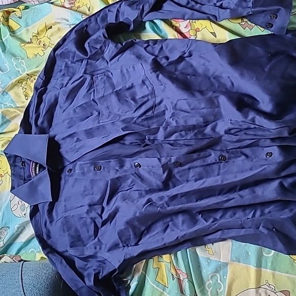 Geoffrey Beene | Shirts | Geoffrey Been 45 Navy Blue Classic Fit No ...